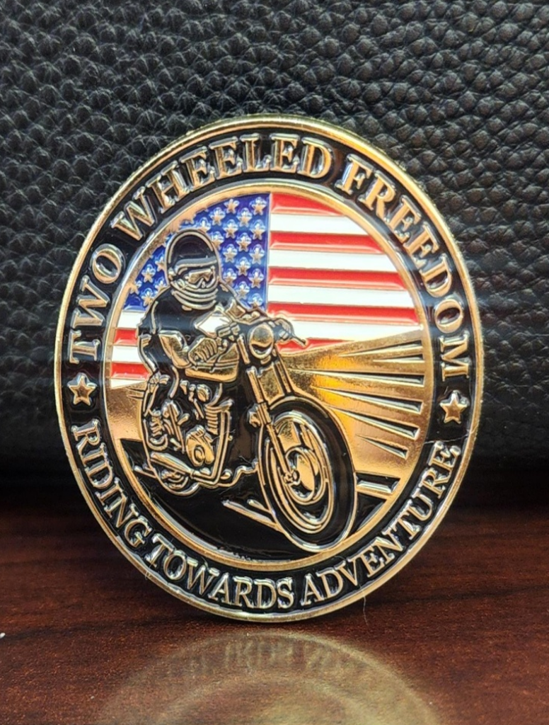 Two-Wheeled Freedom Vest Pin - Two Wheeled Freedom Store
